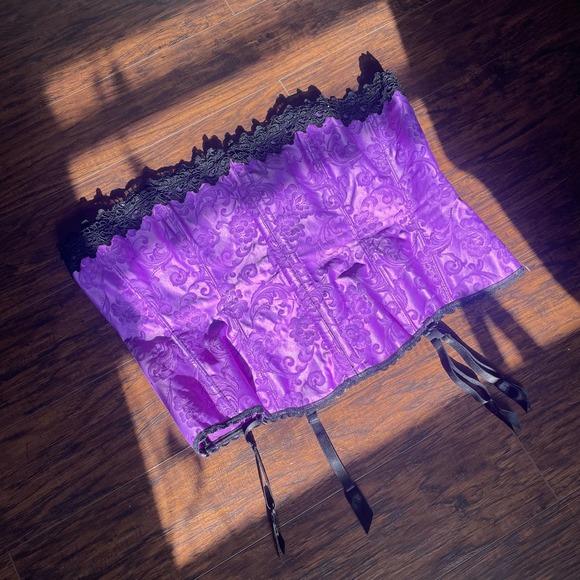 Frederick's of Hollywood | Tops | Fredericks Of Hollywood Purple Lace ...